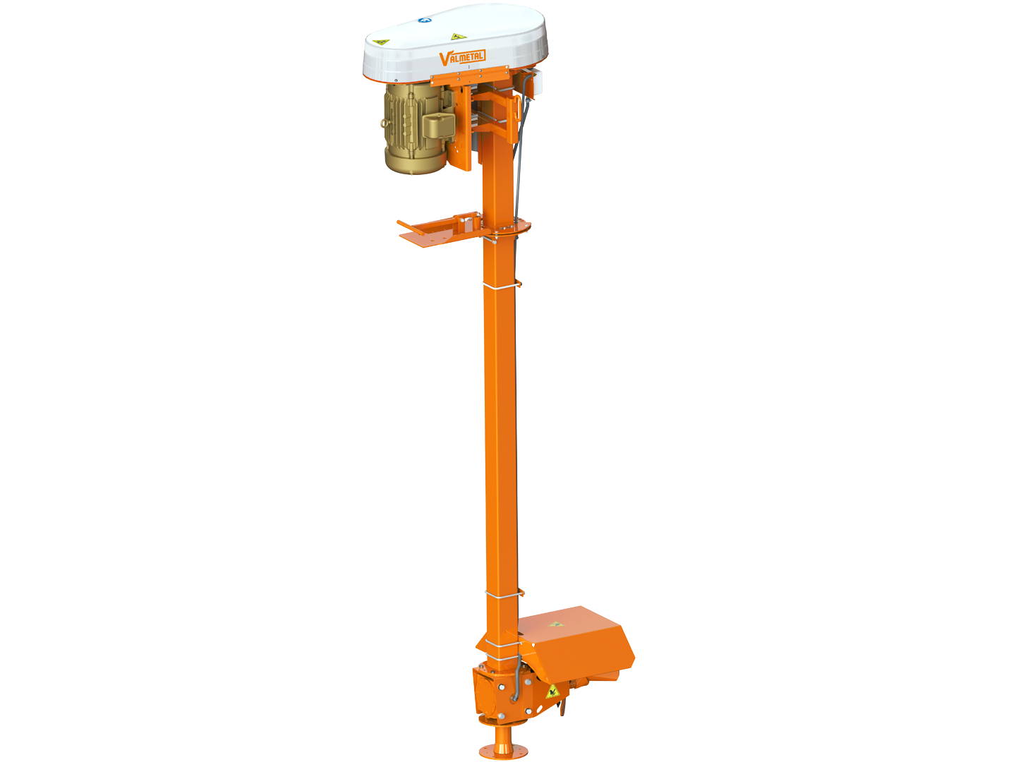 Vertical prop agitators